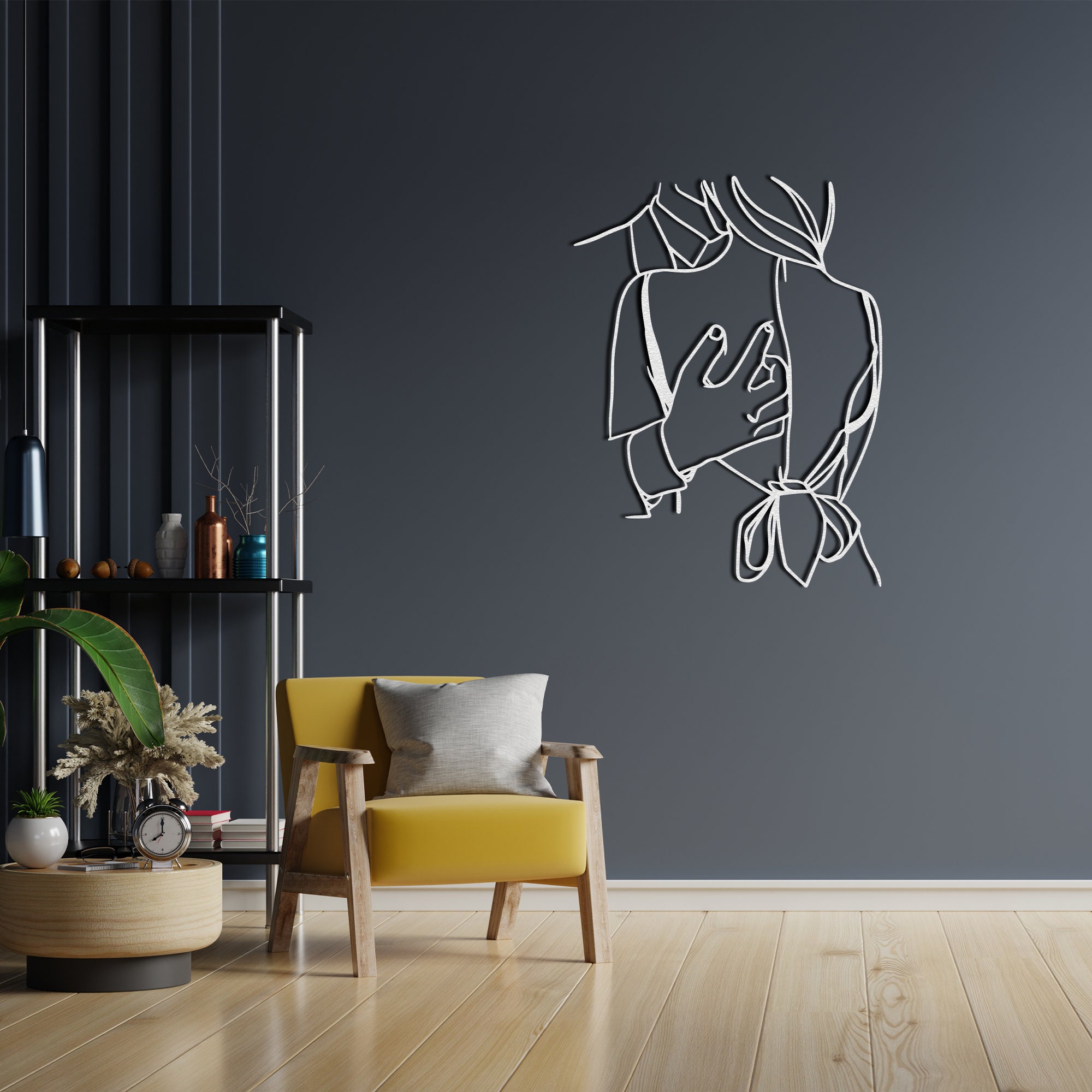Metal Wall Decor Metal Women and Men Wall Decor Metal Lovers - Etsy