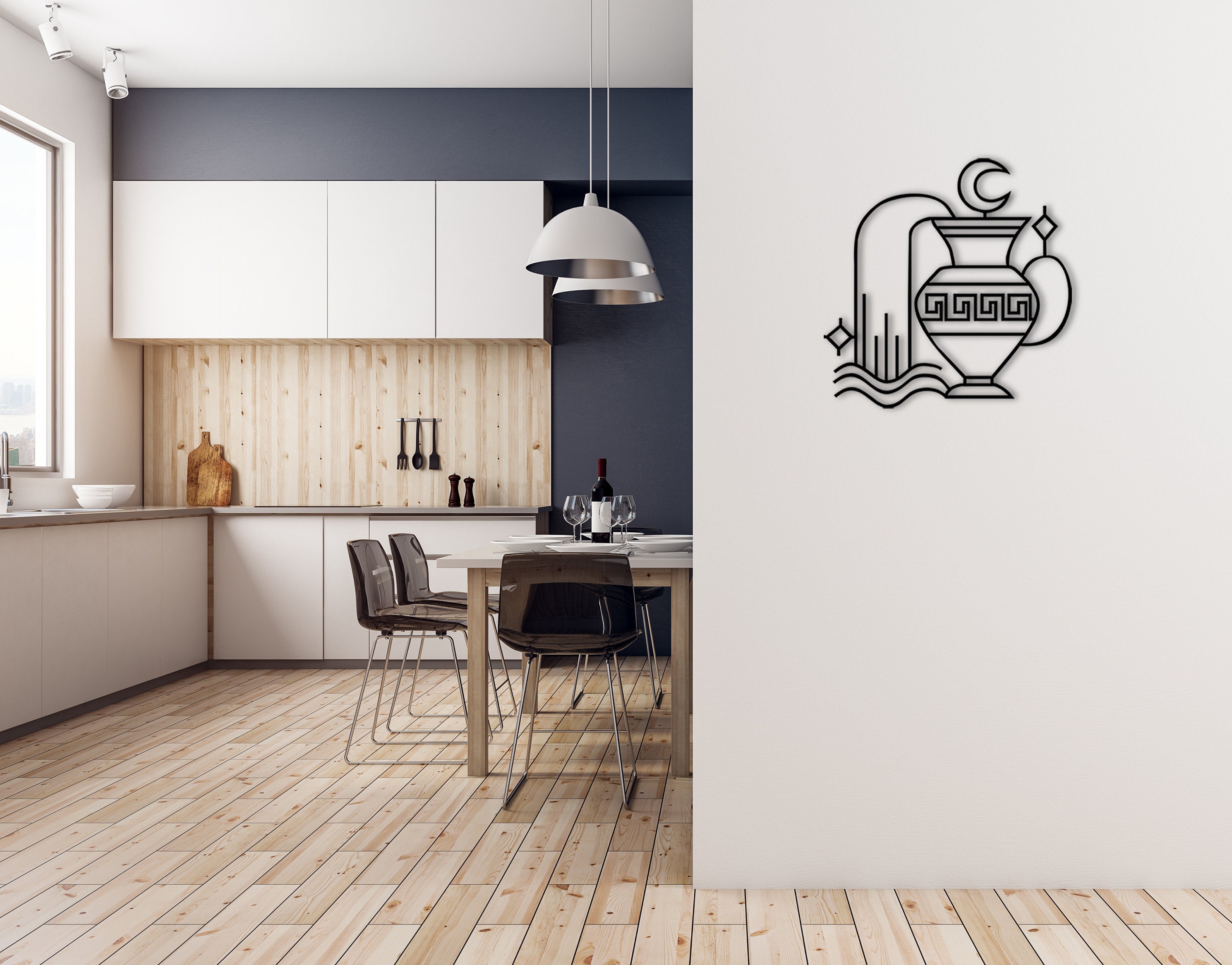 Aquarius Sign Metal Constellation Zodiac Sign Wall Decor - Etsy