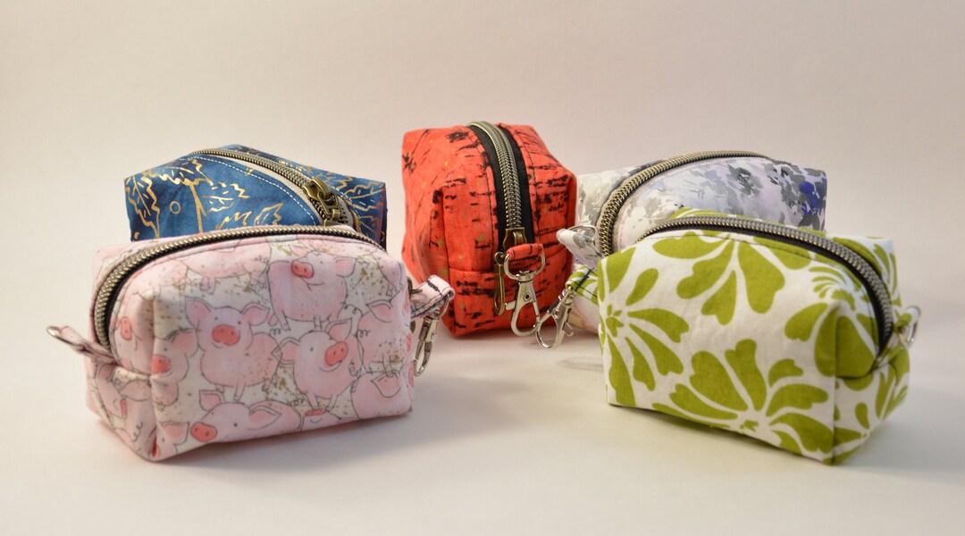 Mini Boxy Zip Purse, Keychain Pouch, Backpack Accessory, Mini Loaf ...