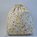 Cotton Floral Drawstring Bag, Handmade Drawstring Bag, Multiple Sizes ...