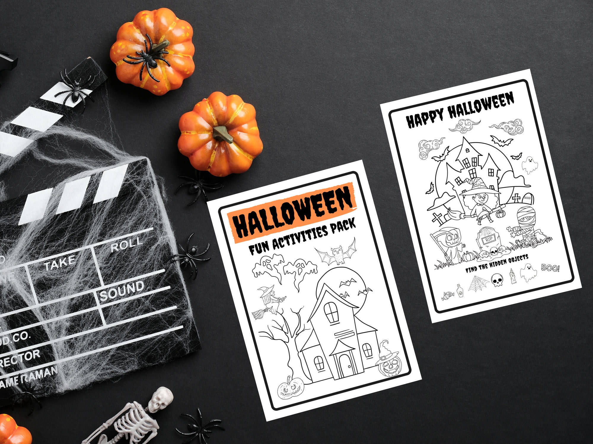 Halloween Printable Fun Sheets Instant Download - Etsy