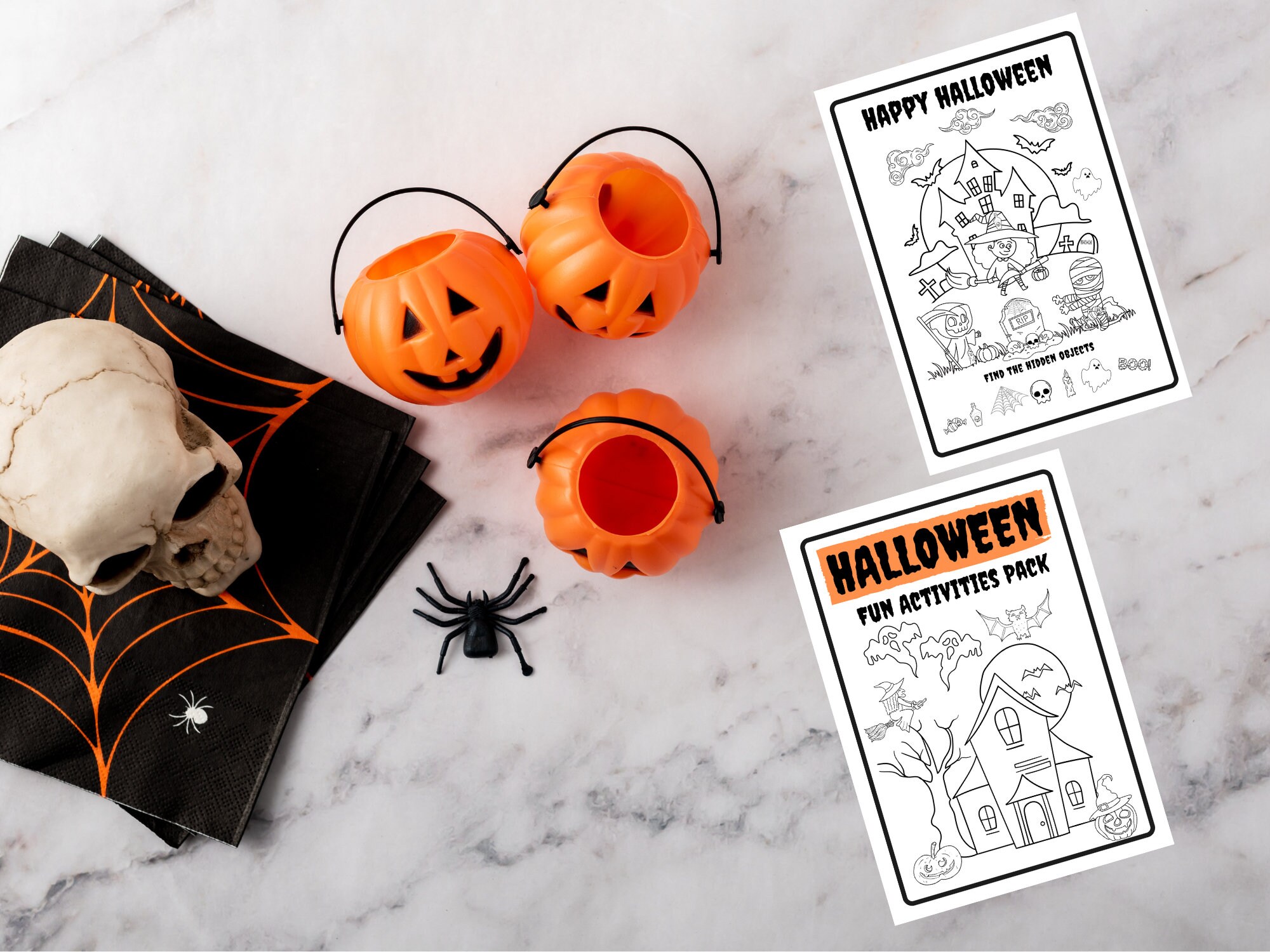 Halloween Printable Fun Sheets Instant Download - Etsy