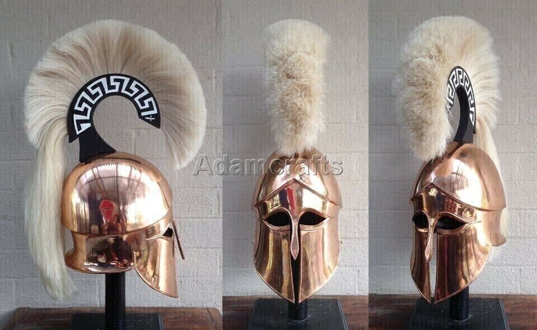 Medieval Spartan Helmet Greek Corinthian Helmet Knight Steel ...