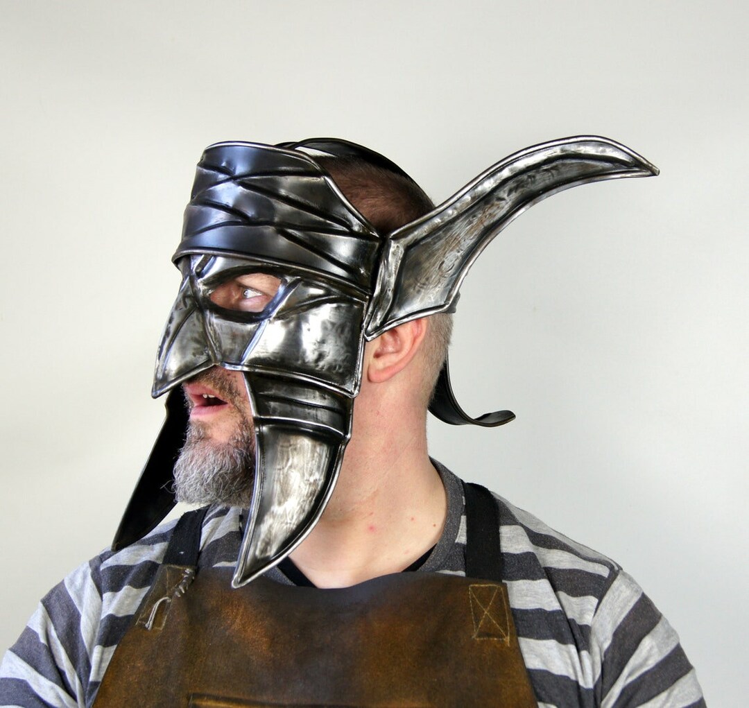 Goblin Mask Armor Metal Mask Fantasy Larp Cosplay Theater - Etsy