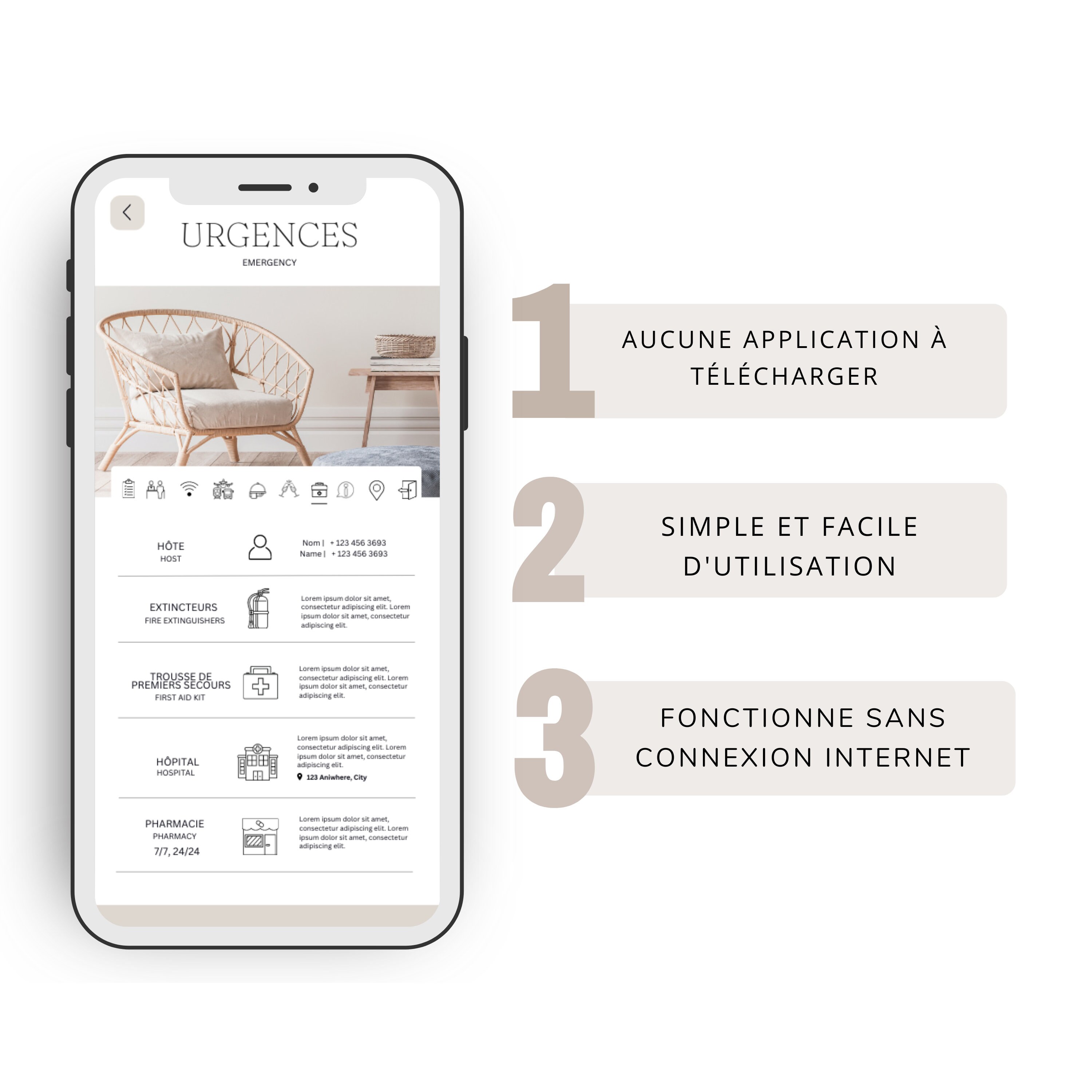 French English Digital Welcome Booklet, AIRBNB, Bilingual Booklet ...