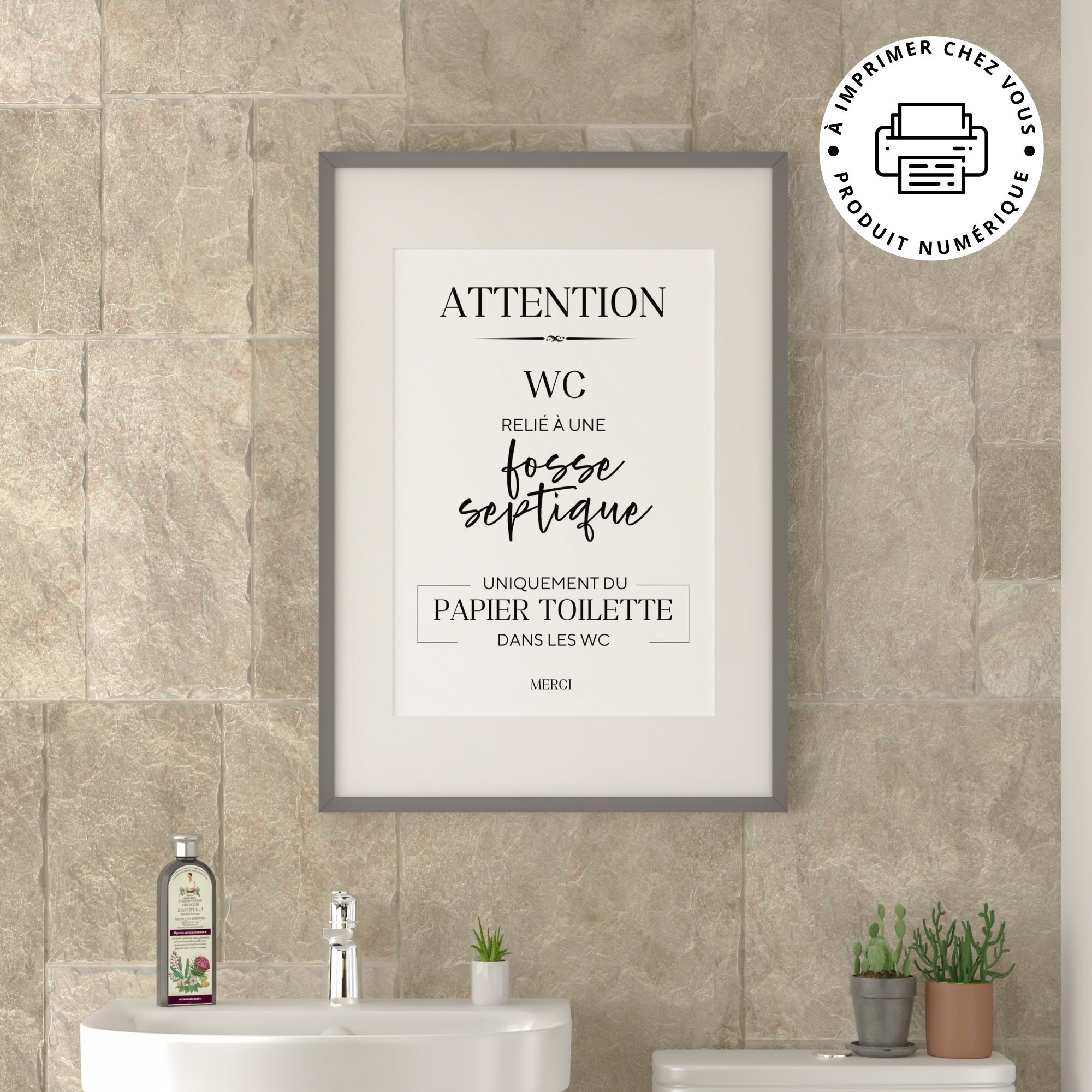 Printable Poster for Septic Tank, Ideal for Toilets, Airbnb, Offices ...