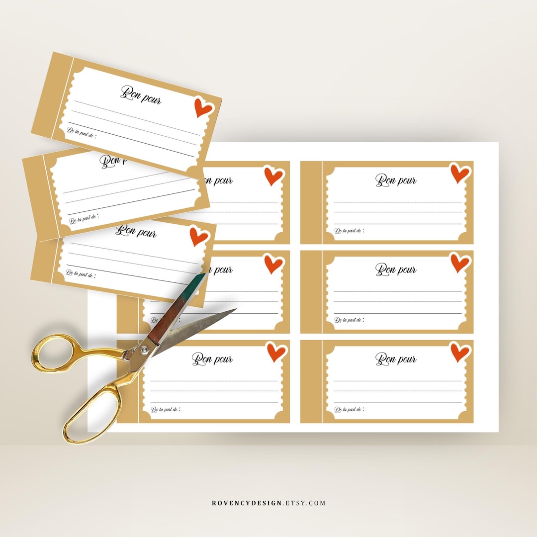Printable Voucher Book - Original Gift Idea, Vouchers to Offer ...