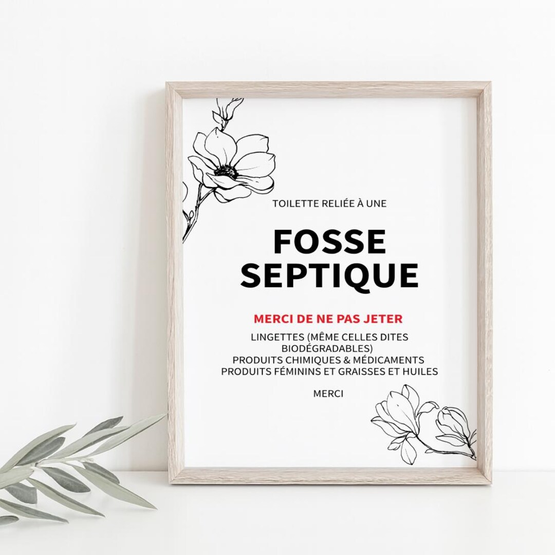 Flora Septic Tank Poster, Canva Template, Airbnb Rental, French Airbnb ...