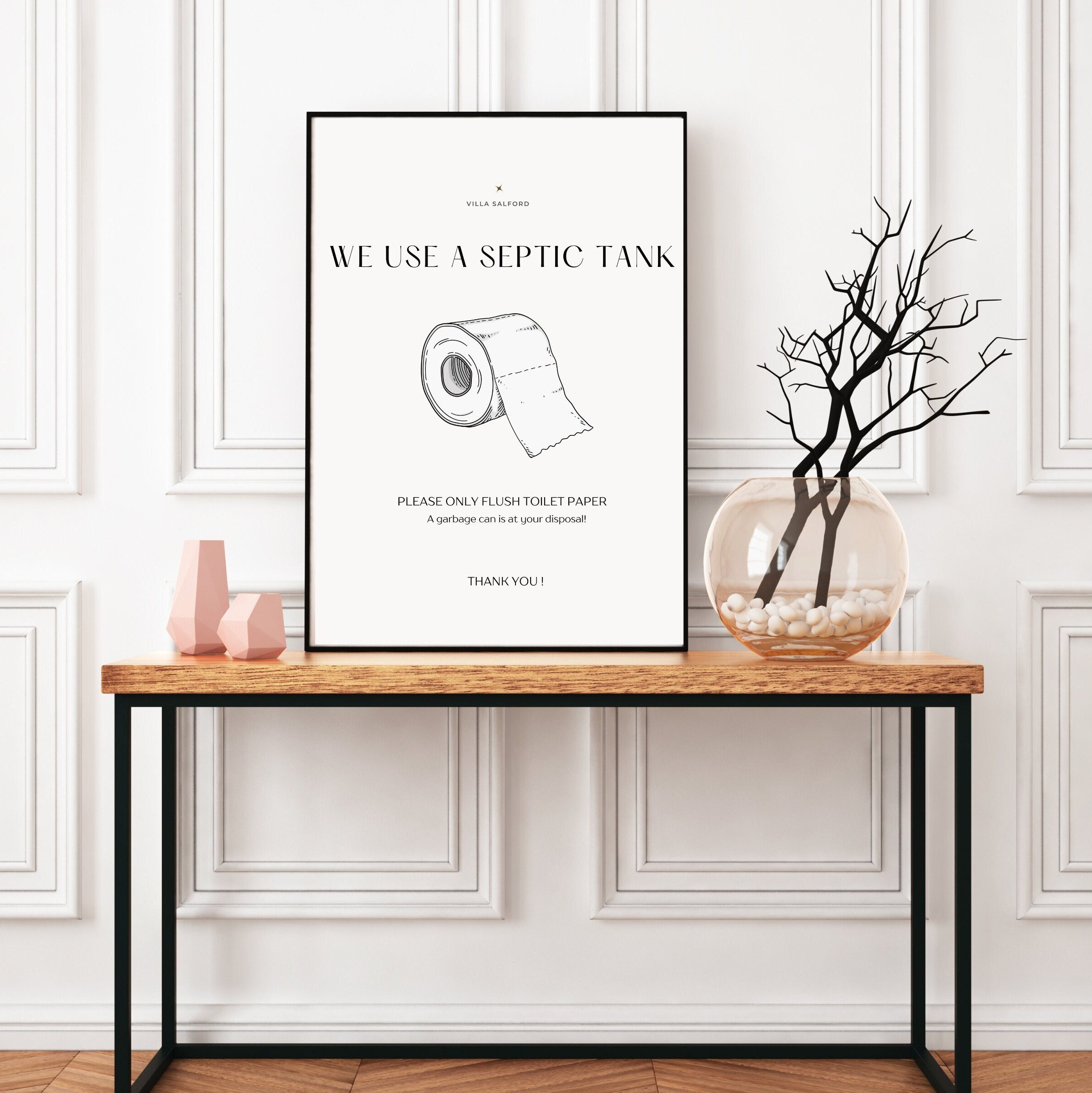 Septic Sign Bathroom, Septic Tank Sign, Printable - Etsy