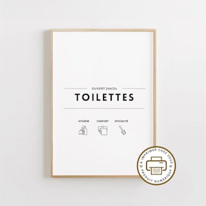 Toilet Poster, a Printable WC Poster, Humorous Poster for the Toilets ...
