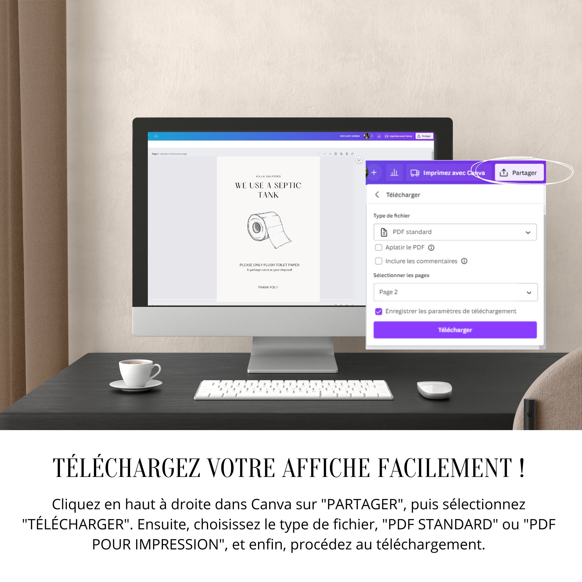 Septic Sign Bathroom, Septic Tank Sign, Printable - Etsy