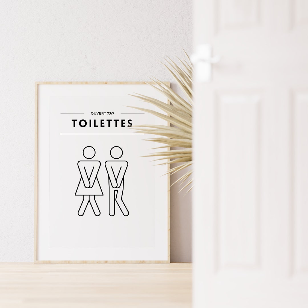 Toilet Poster WC Poster to Print Modern Poster for Toilets - Etsy