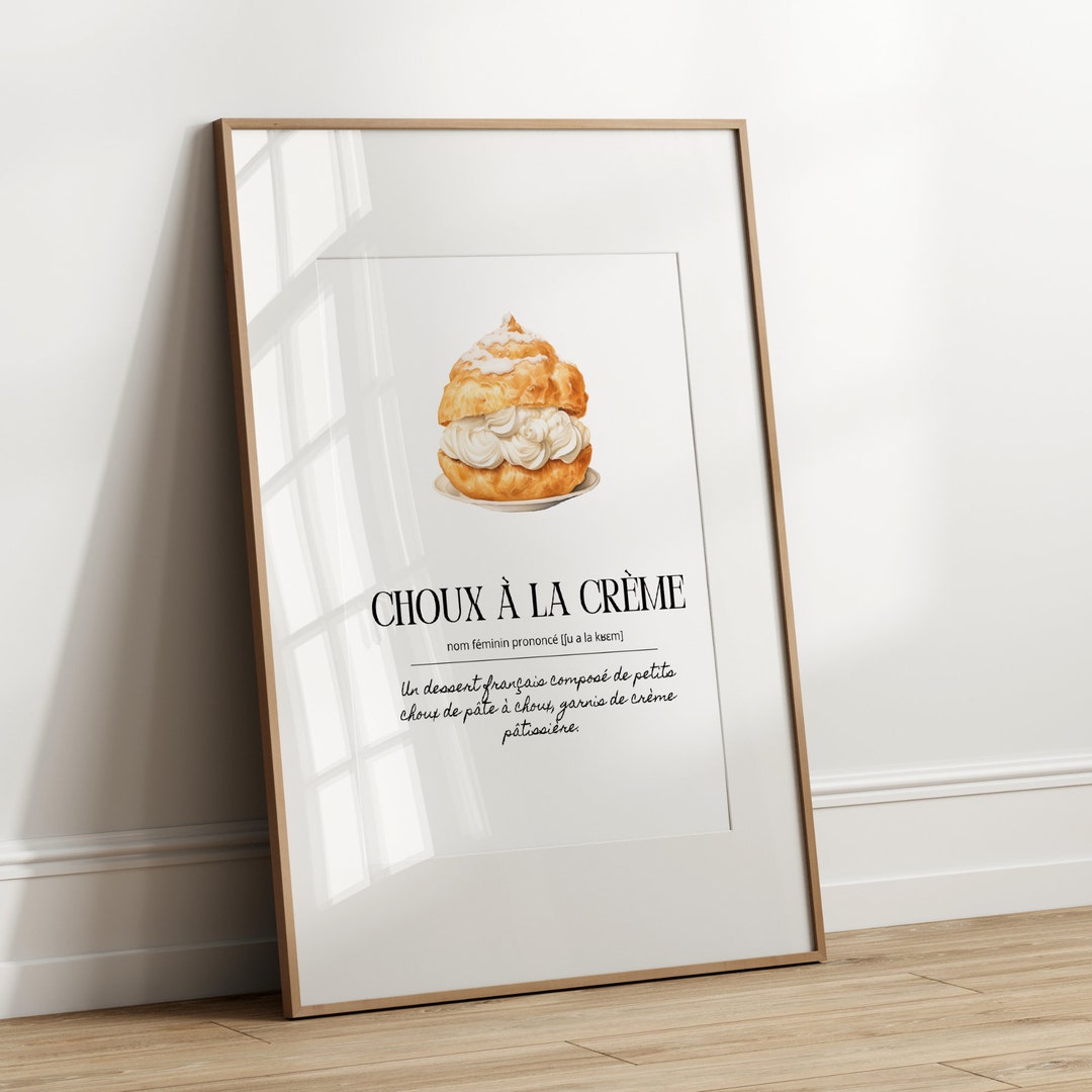Printable Poster: Cream Puffs, Minimalist Wall Decoration for the ...