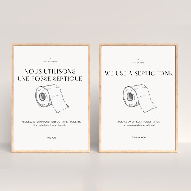 Septic Sign Bathroom, Septic Tank Sign, Printable - Etsy