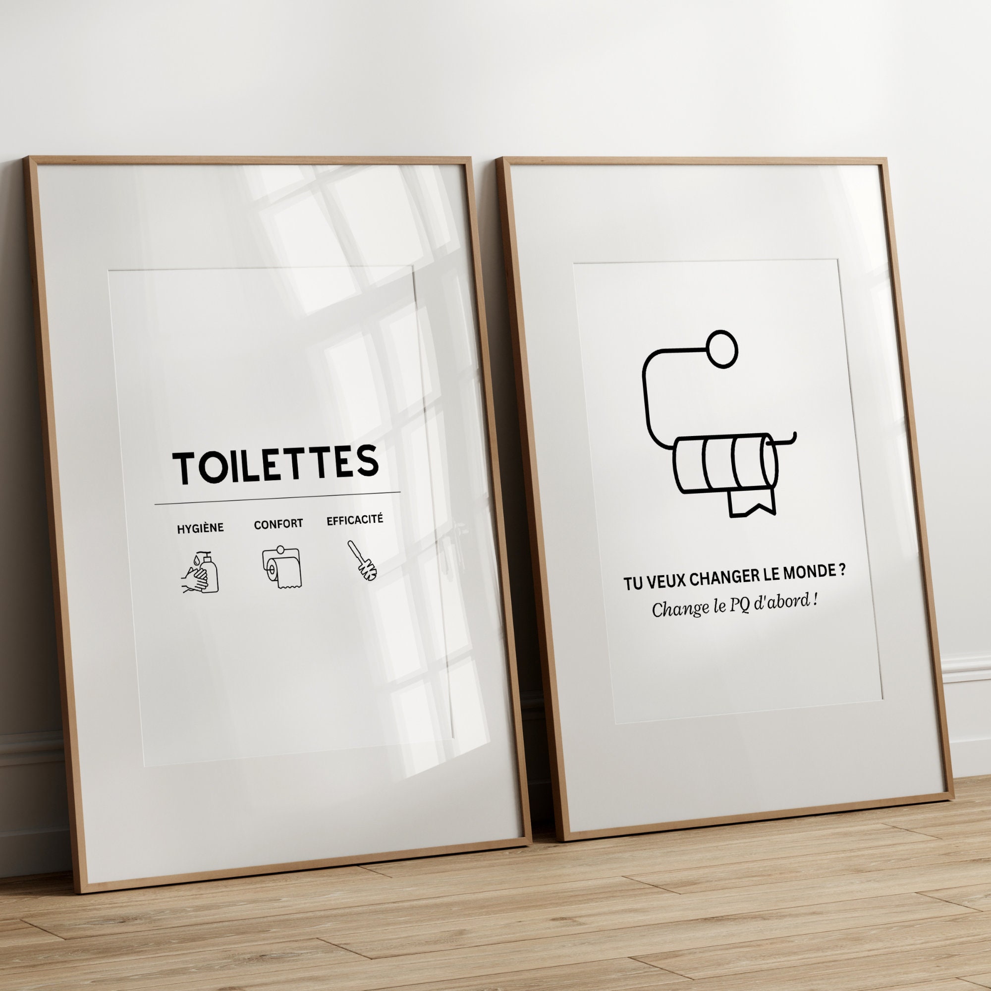 Affiches humour pour Toilettes, Une Décoration Murale Moderne et Pleine ...