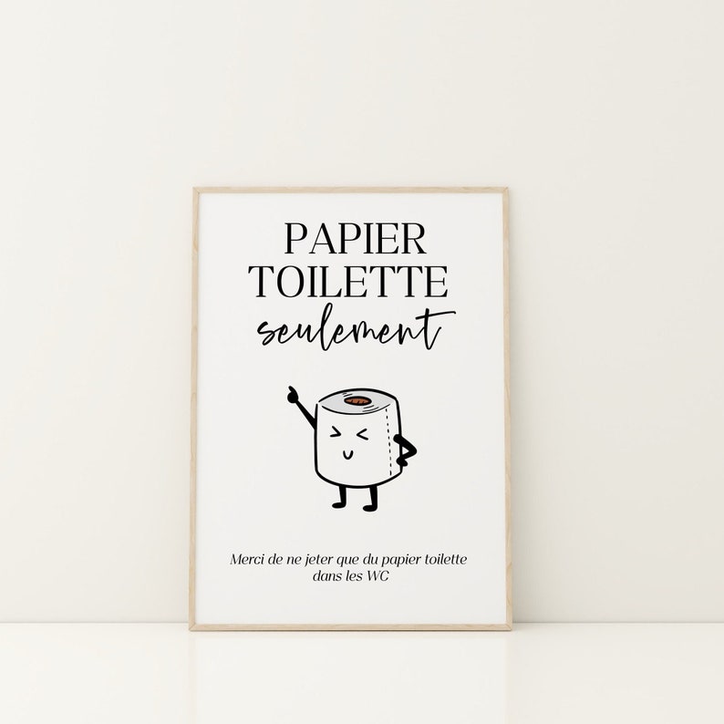 Toilet Poster - Download and Print! - Etsy