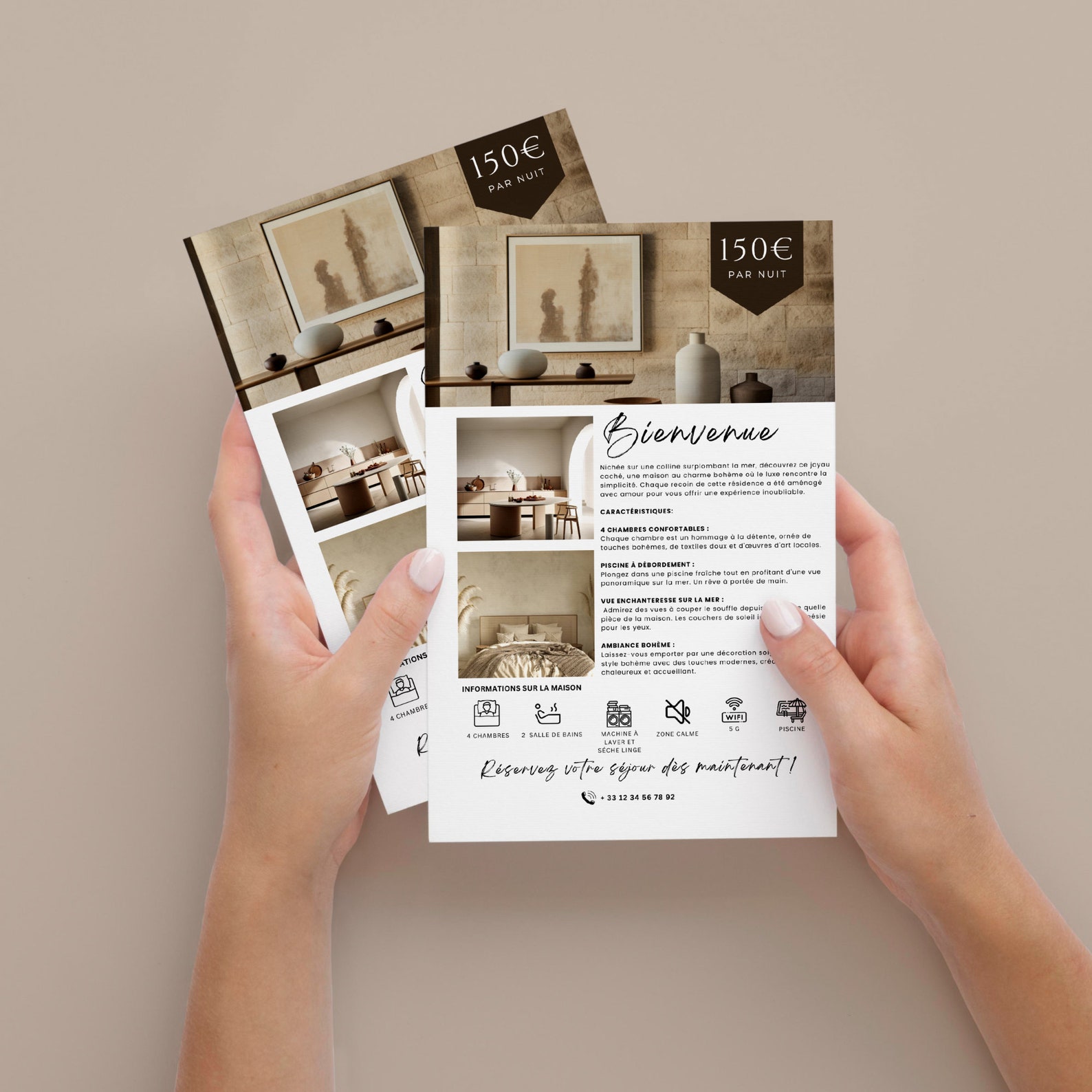 Airbnb A5 Flyer - an Exceptional Canva Template for Your Vacation ...