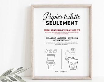 Affiche Wc Imprimer