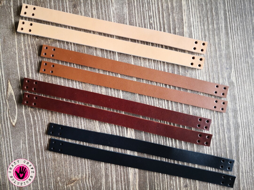 Leather Handles for Crochet Basket / Set of Leather Handles for ...