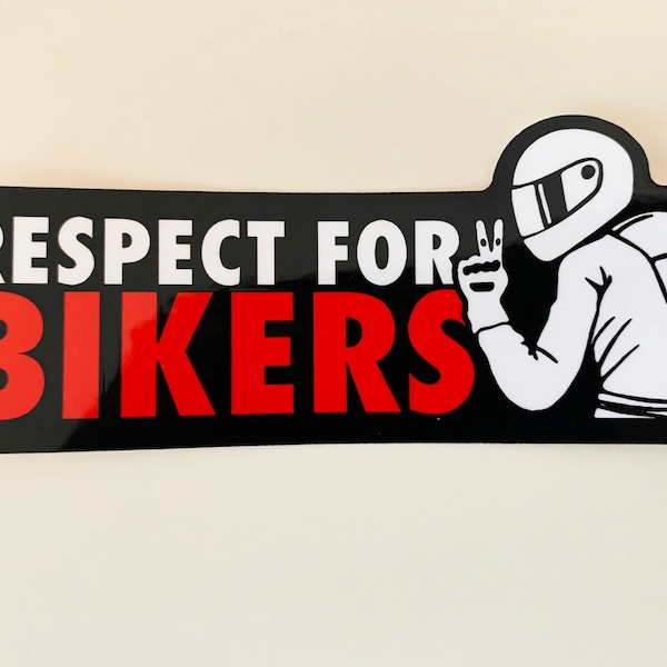 Respect for Bikers Car Decal - Etsy