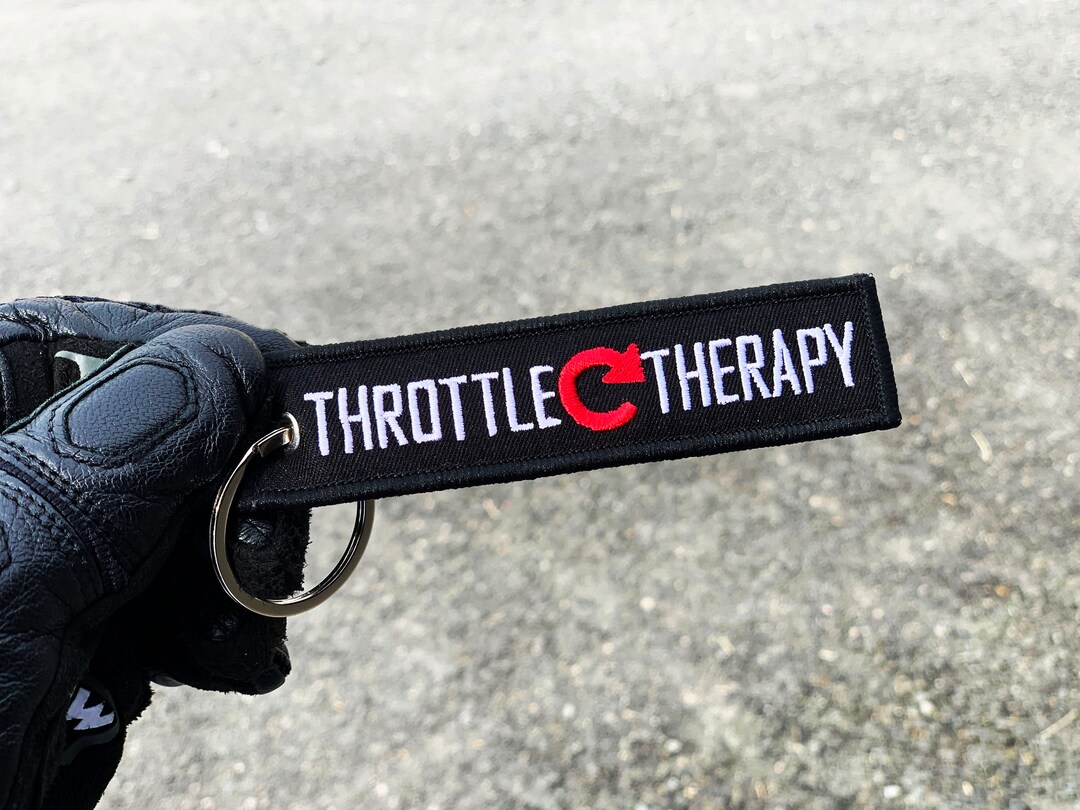 Throttle Therapy Motorcycle Keychain Car Key Ring Motorbike Key Tag ...