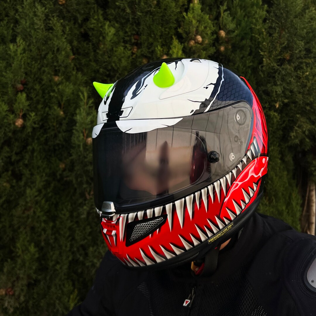 Yellow Helmet Horns Helmet Accessories Motorcycle Helmet Devil Horns ...