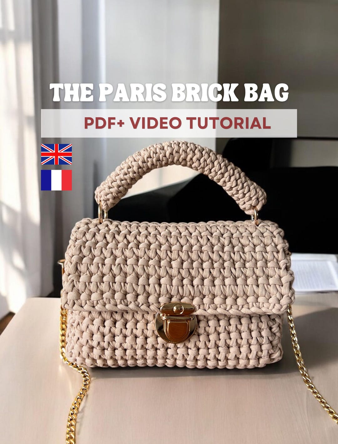 Crochet Bag Video Tutorial, Crochet Pouch Pattern, Step-by-step DIY ...