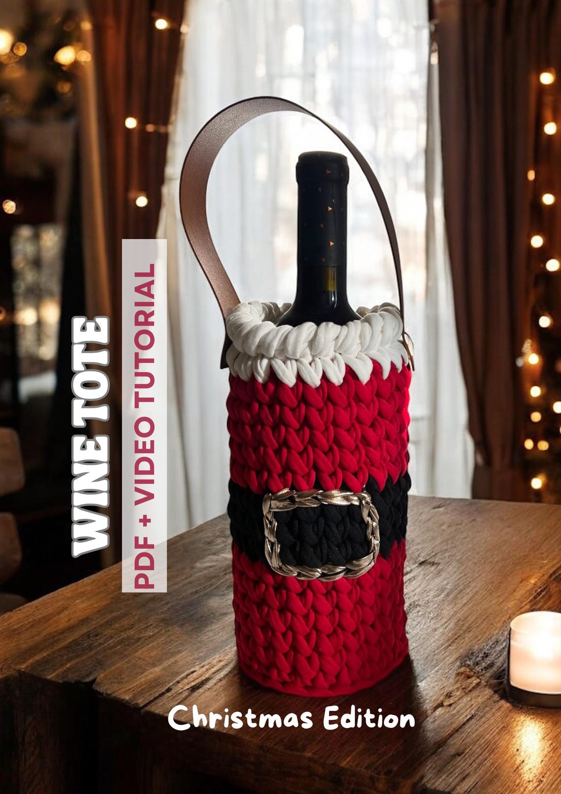 Tutoriel Sac Porte-Bouteille de Vin au Crochet (Anglais), Modèle ...