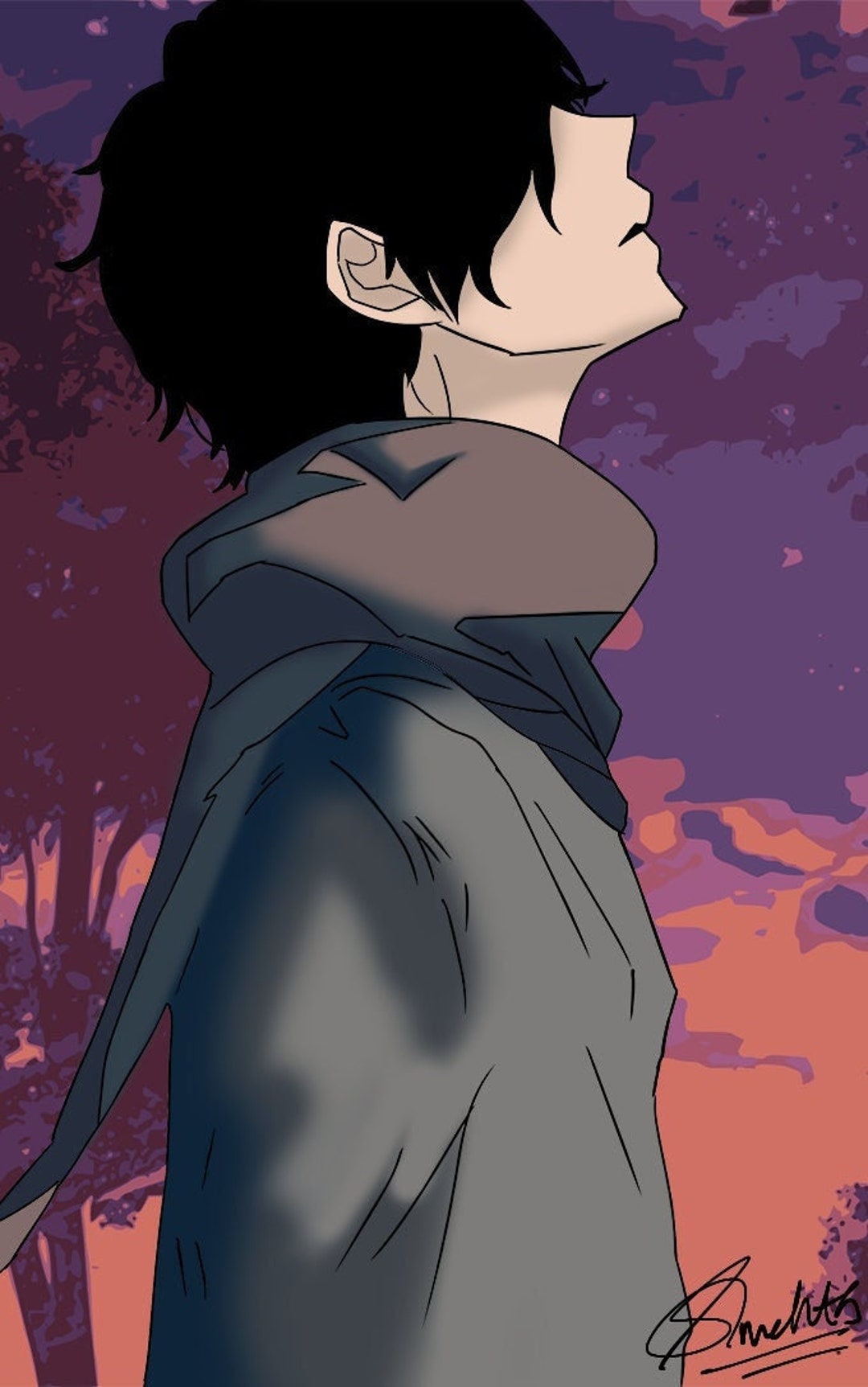 Sad Boy Art digital Downloader Wall Decoration - Etsy