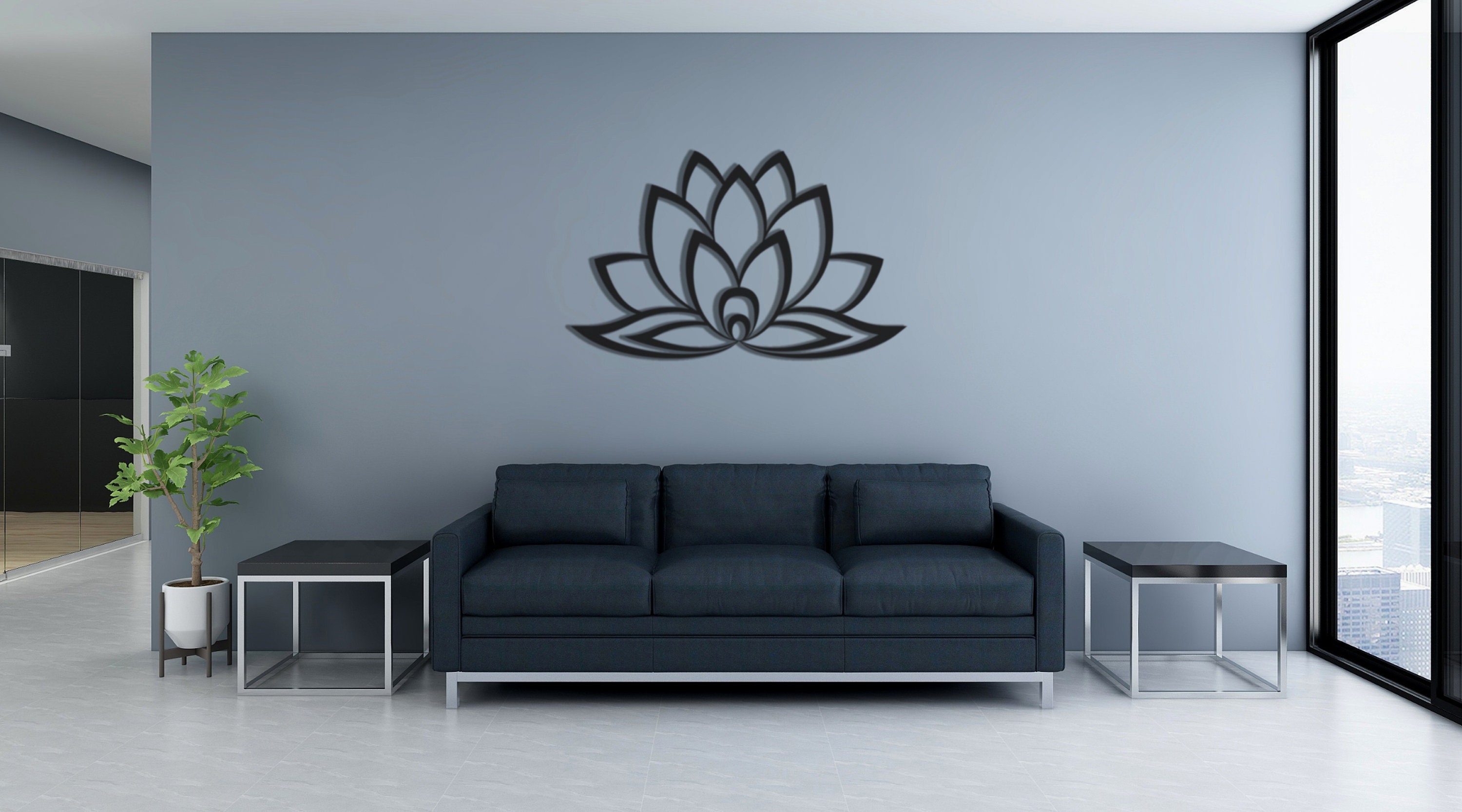Lotus Metal Wall Art, Lotus Flower Wall Art, Metal Lotus Decoration ...
