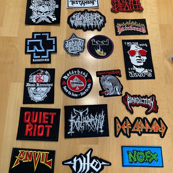Metal Band Patches - Etsy