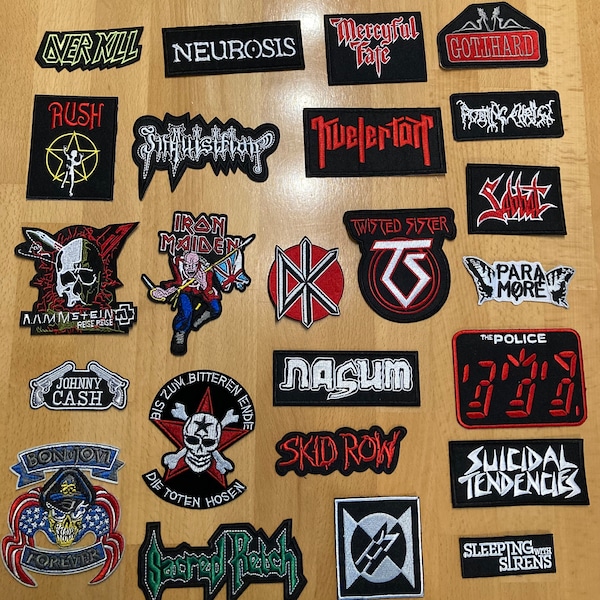Rock Band Patches - Etsy
