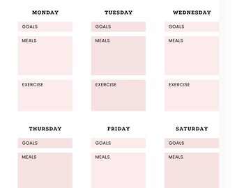 Fitness, Diet & Health Planner Inserts Bundle,printable Health and ...