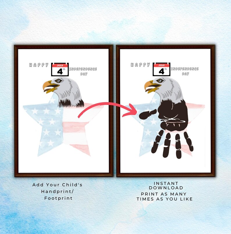 Fourth of July, Handprint Craft, Footprint Art, Independence Day ...