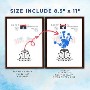 Fourth of July, Handprint Craft, Footprint Art, Independence Day ...