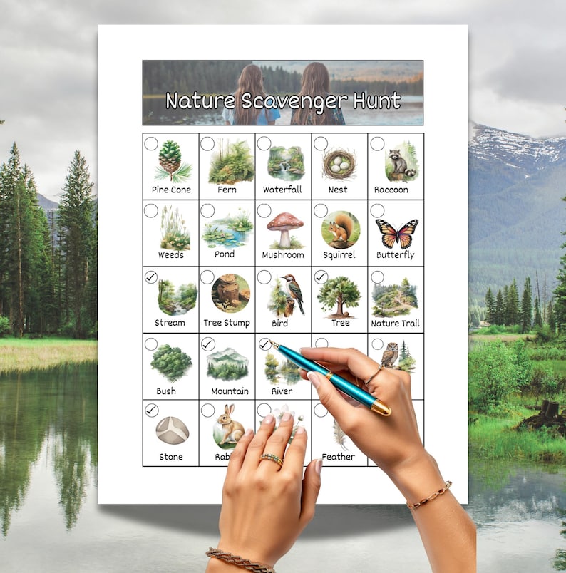 Nature Scavenger Hunt, Kids Activities, Outdoor Treasure Hunt, Nature ...