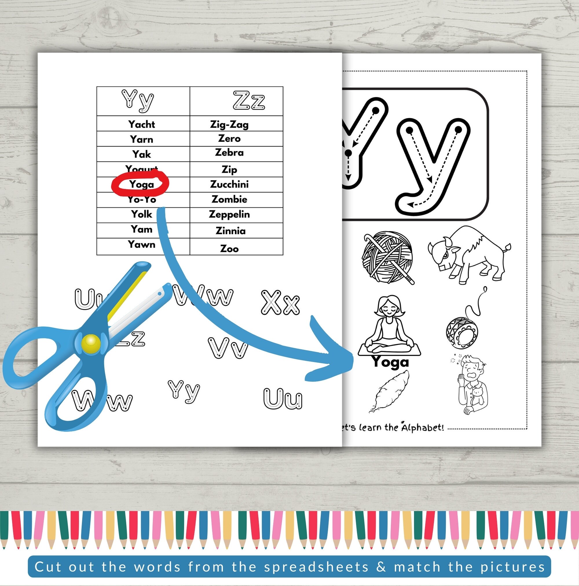 A to Z Alphabet Coloring Page, Printable Alphabet Letters, With ...