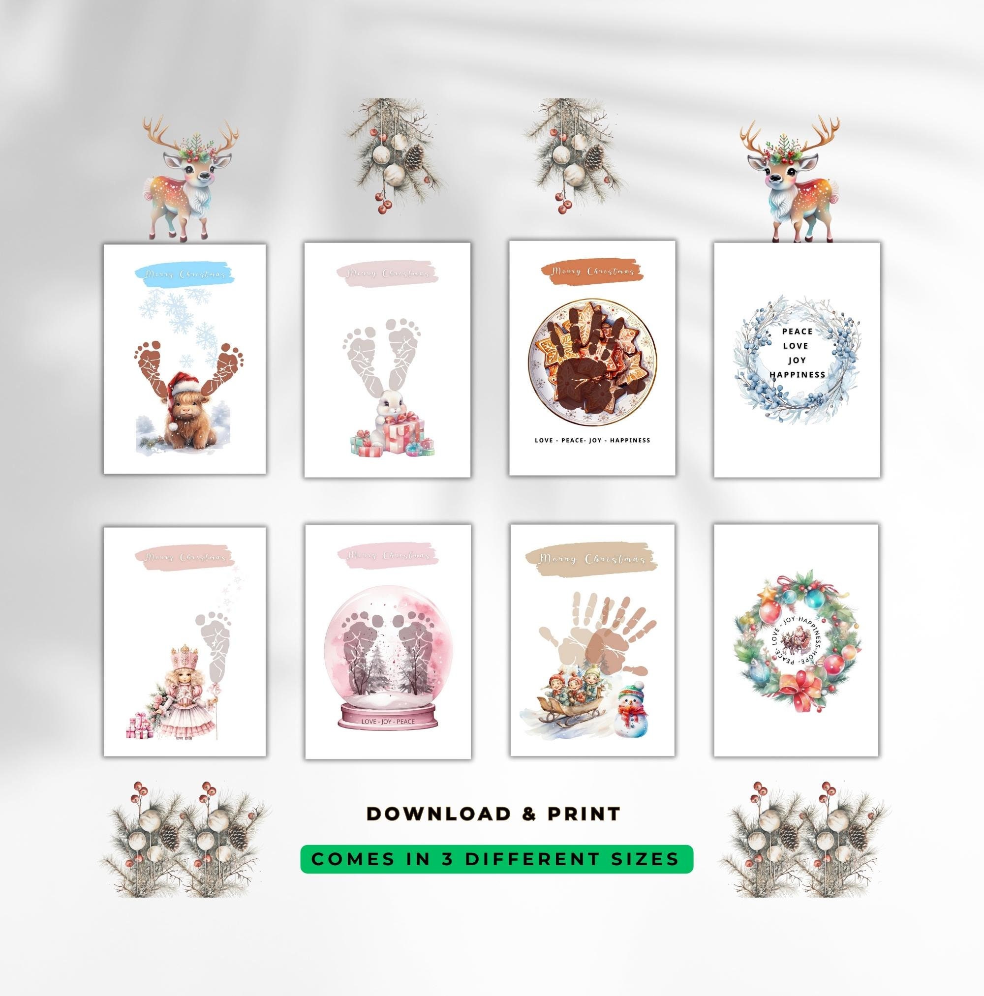 Christmas Handprint Crafts, Handprint Art, Christmas Activity, Baby ...