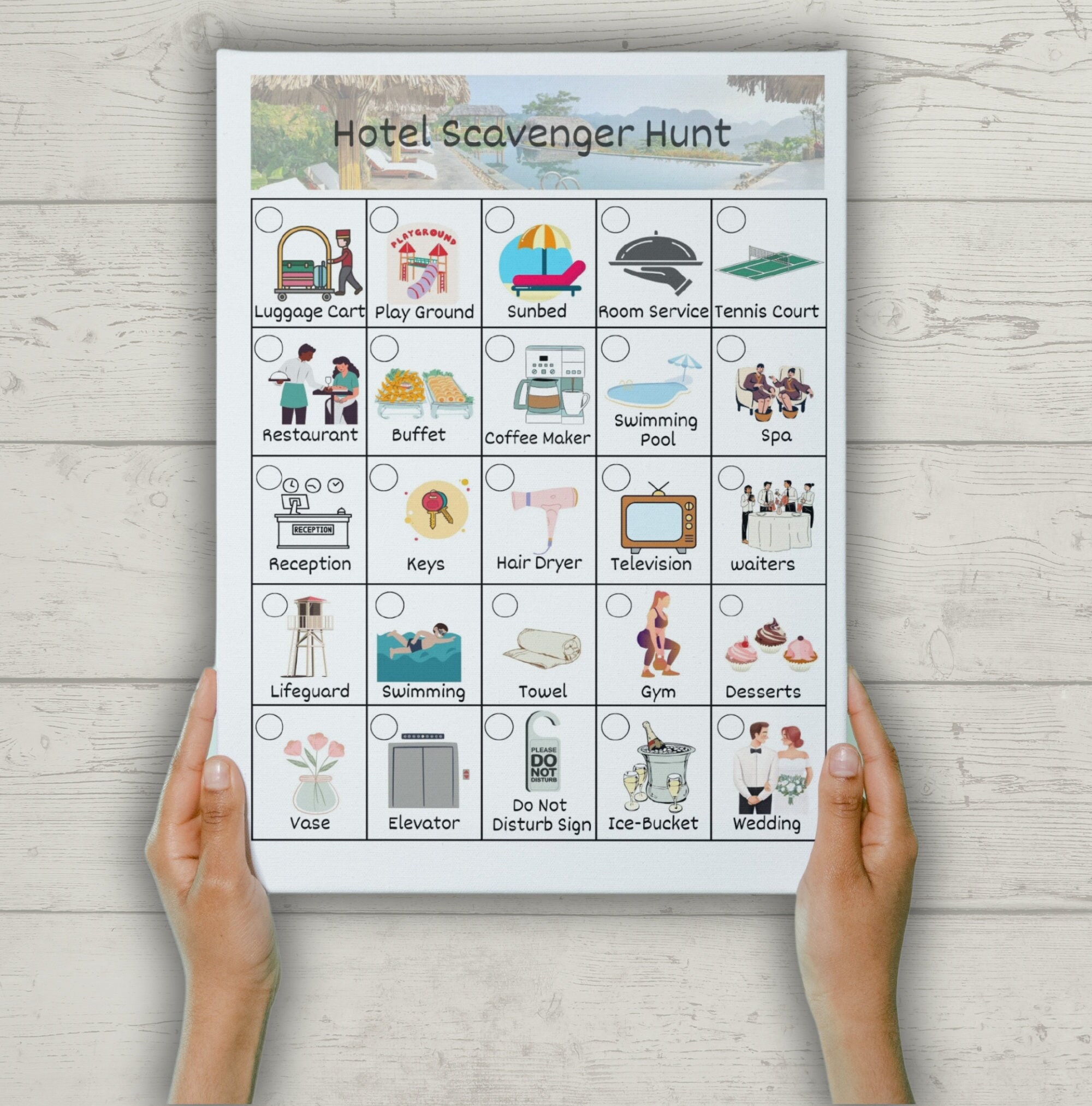 Hotel Scavenger Hunt, Kids Activity Indoor, Treasure Hunt, Family ...