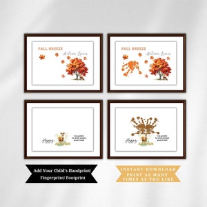 Fall Thanksgiving Bundle, Fall Handprint Craft for Toddlers, Keepsake ...