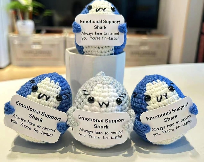 Emotional Support Fish Crochet Pocket Hug – Amigurumi Mental Health ...