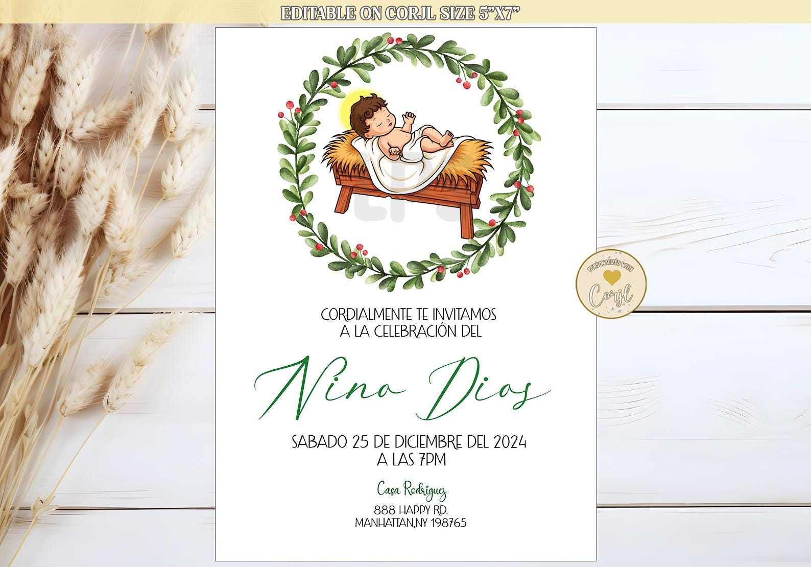 Nino Dios Invitation, Invitaciones Del Levantamiento Del Niño Dios ...
