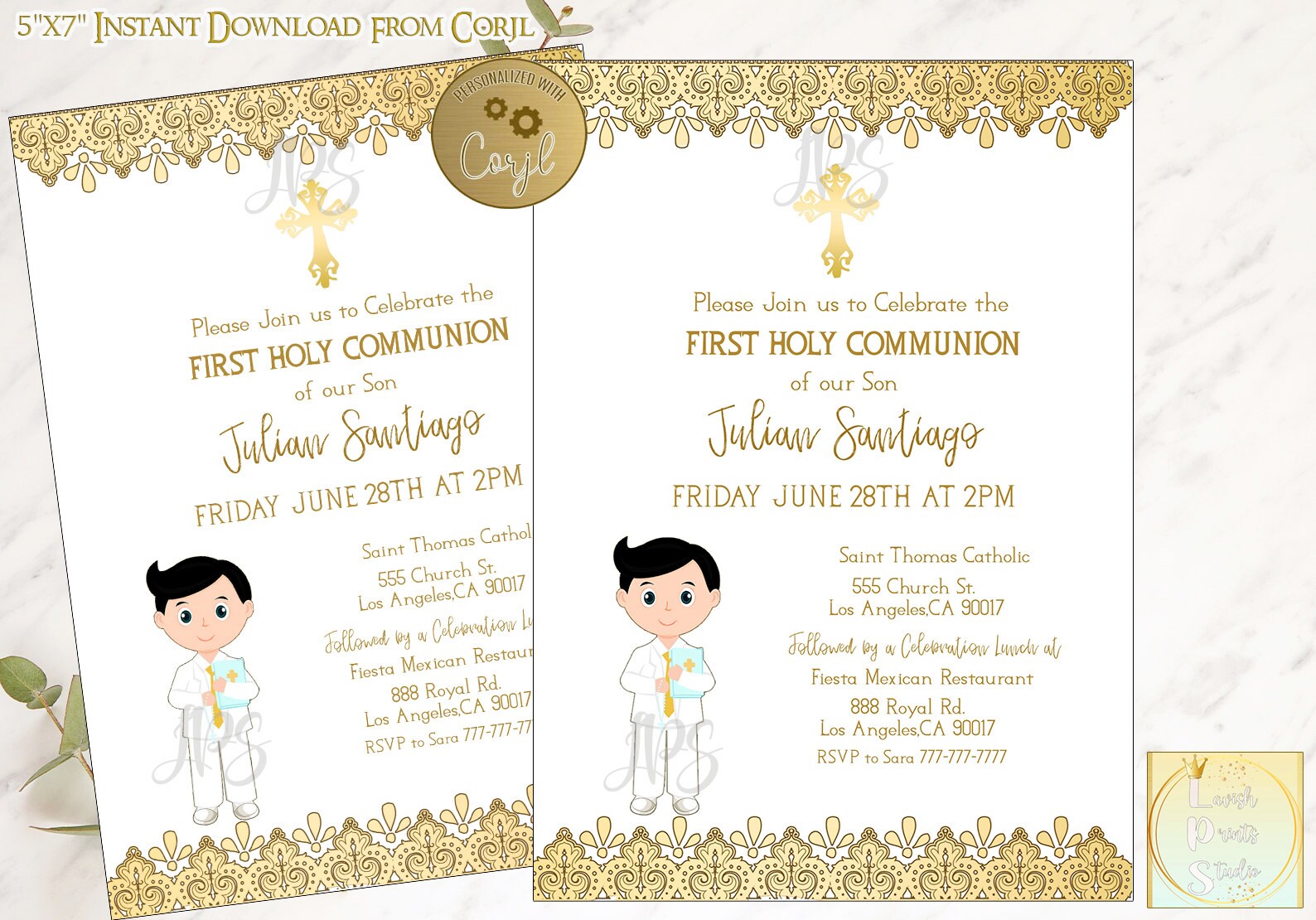 First Holy Communion Invitation Template, Primera Comunion Invitaciones ...