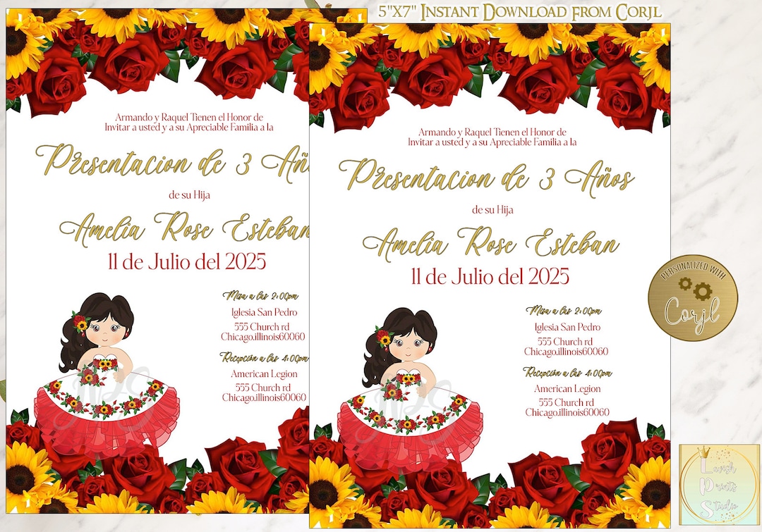 Presentación Tres Años Invitations, Charra Tres Anos Invites ...