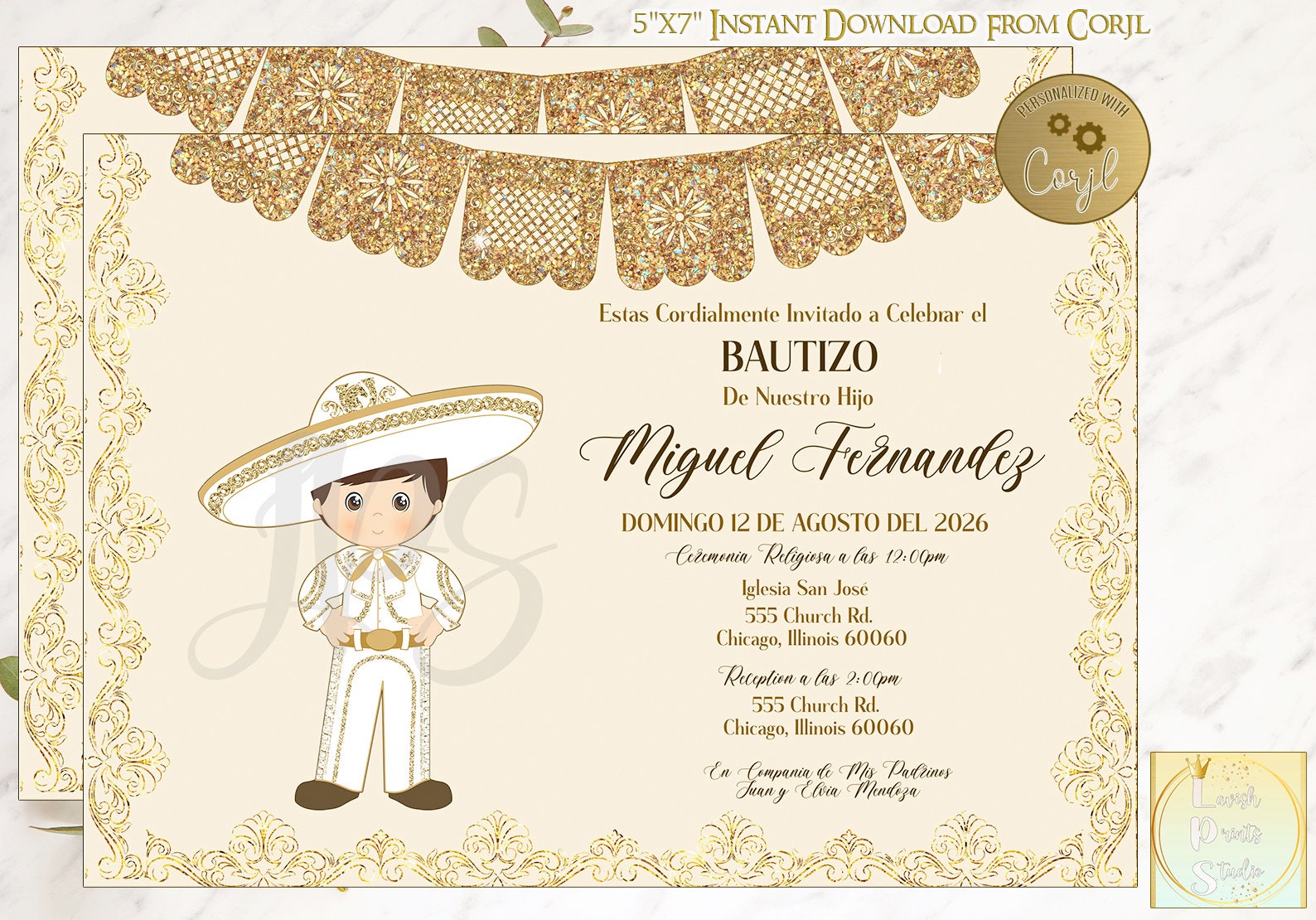 Charro Invitation, Mexican Charro Theme ,spanish Charro Invitation ...