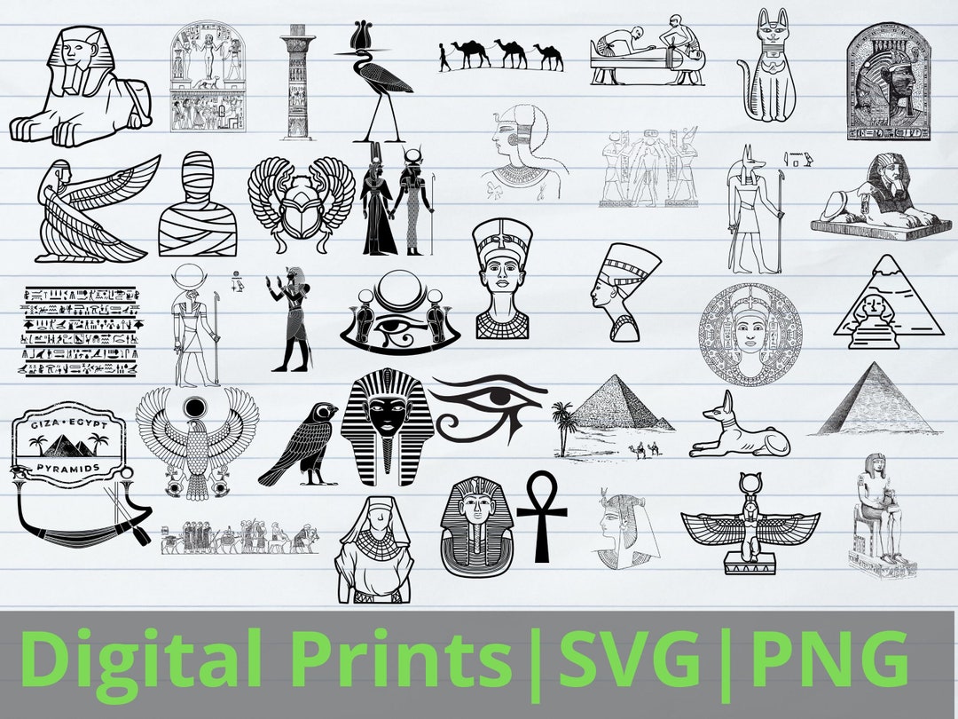Egypt Svg Cut File | Ancient Egypt SVG| Nefertiti SVG |png|commercial ...