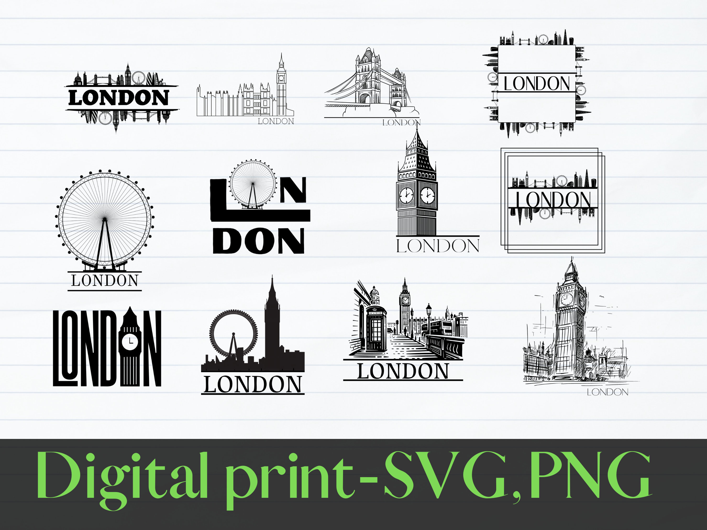 London Svg Cut File | EYE SVG | SVG |png|commercial & Personal Use ...