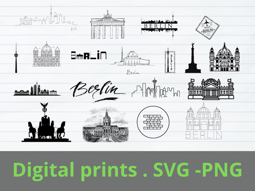 Berlin Svg Cut File| SVG |png|commercial & Personal Use | Instant ...
