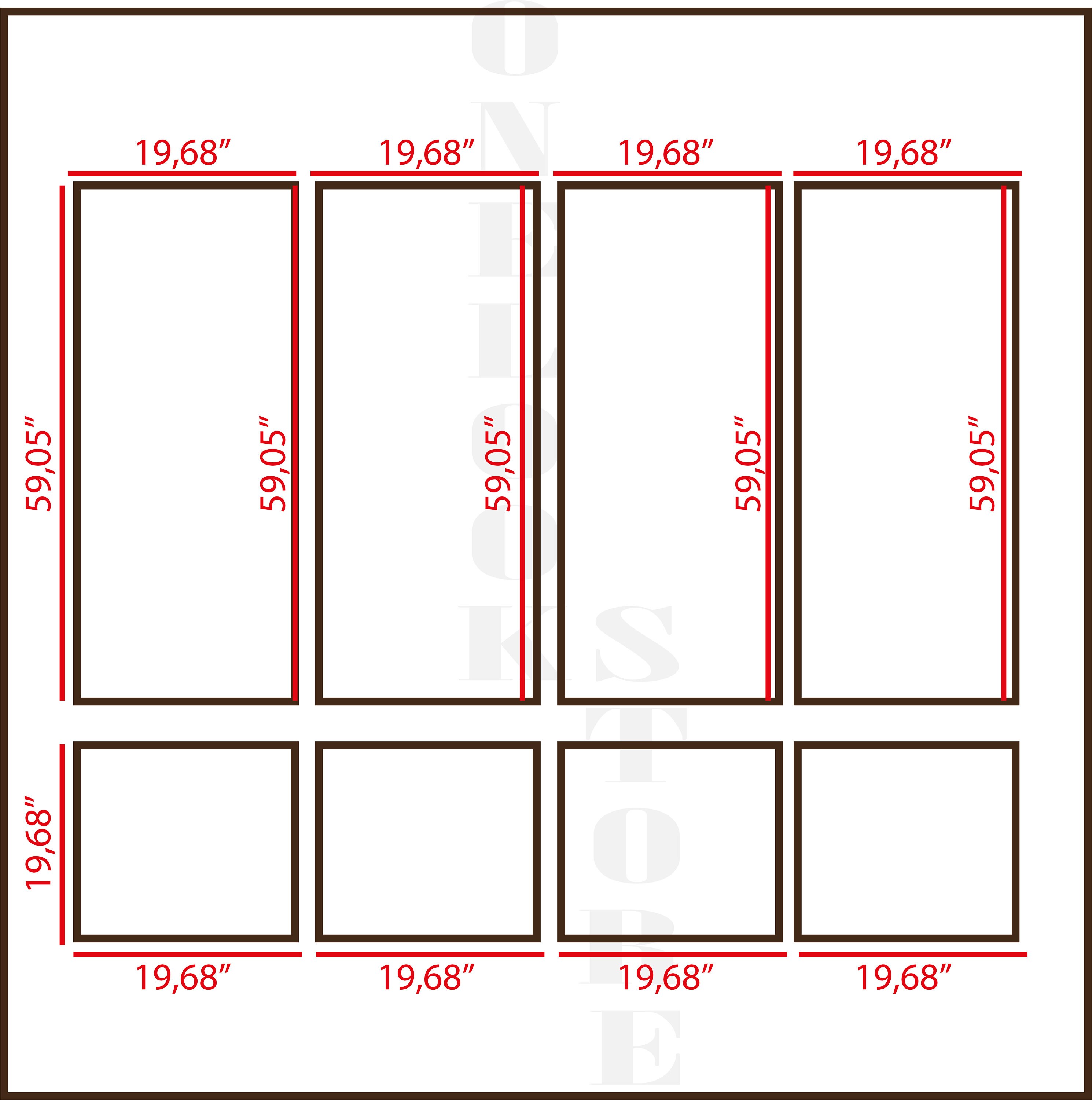 Desing Lath 098 in 8 Frames Wall Molding Kit Ready to - Etsy