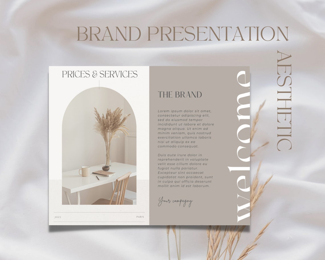 Services & Pricing Guide Aesthetic Client Brochure Template: - Etsy